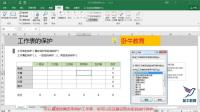 Office办公教程之Excel 工作表的保护 配字幕