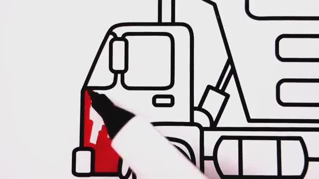 亲子简笔画:超级垃圾车