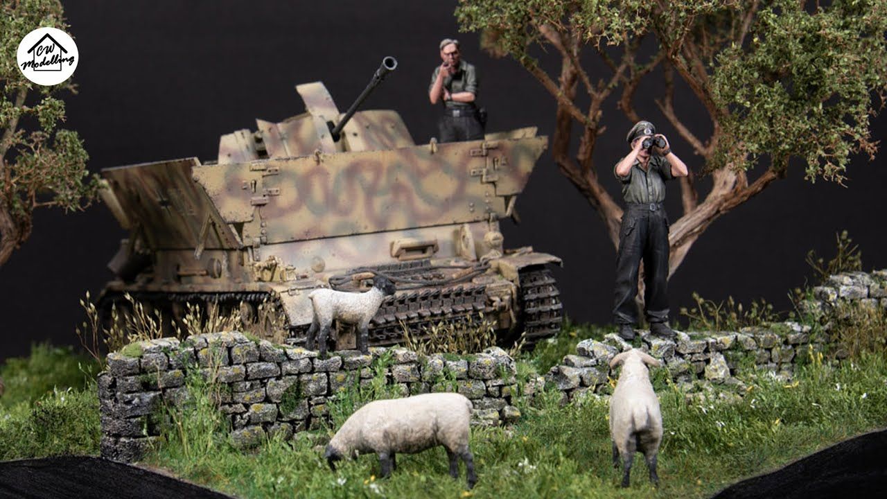 【场景模型——果园 - 边境模型 1/35 二战微景模型】【CW Modelling】