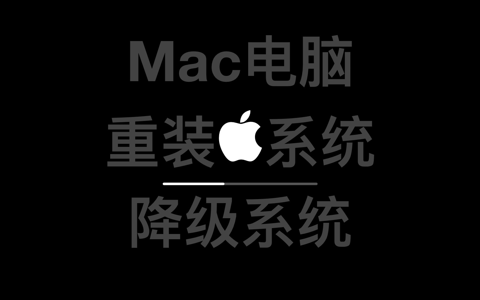 Mac苹果电脑如何重装和降级系统?超多小技巧,看了这个视频就全明白了