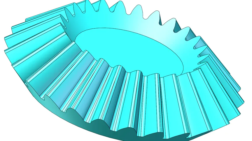 Solidworks--锥齿轮的渐开线方程式绘制(实体建模)