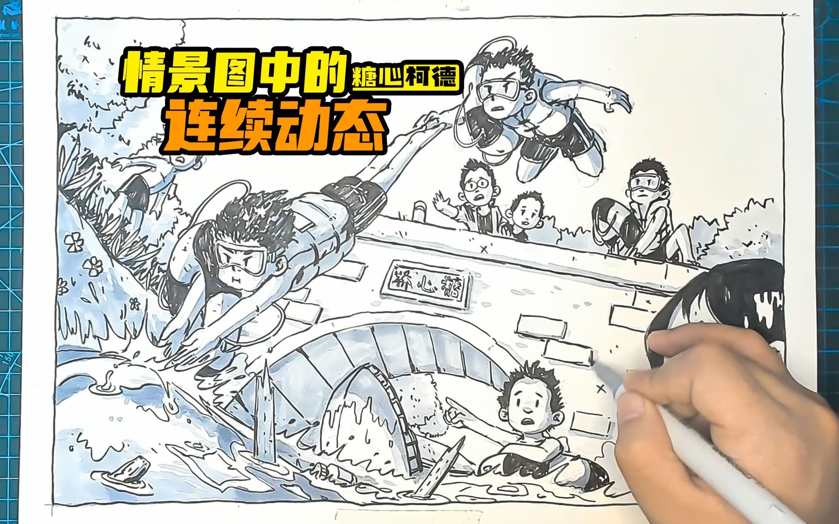 『动漫手绘』情景图中的连续动态|动画考研|动漫高考|动画校考|插画...
