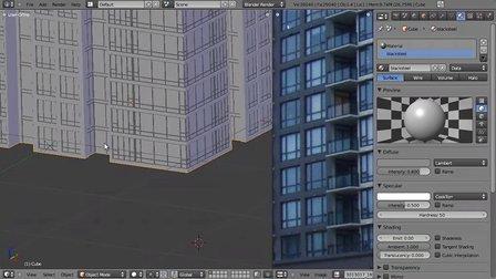 3D 建模 Blender 楼房模型