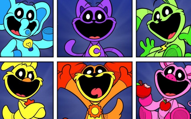 【波比的游戏时间 : 第三章】所有微笑小动物角色信息 & 卡通漫画...