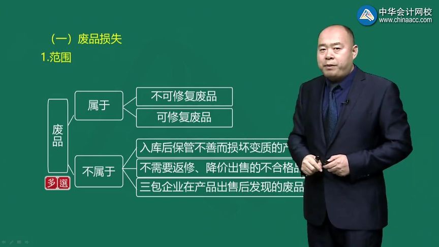 初级会计师考试 废品损失、停工损失核算精讲