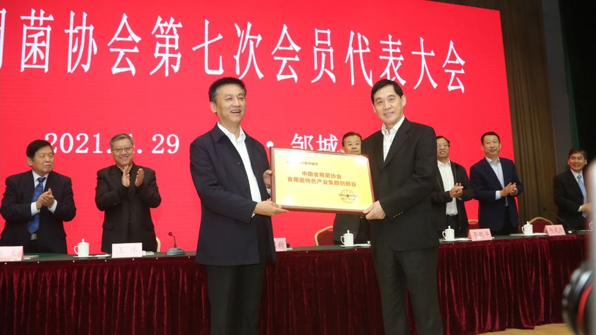 中国食用菌协会第七次会员代表大会在邹城举行