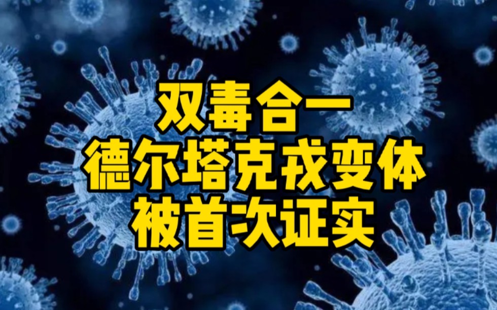 【双毒合一】德尔塔克戎变体被首次证实
