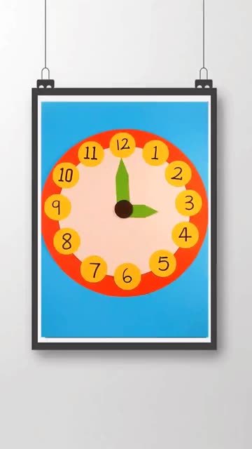 教大家做一个指针转动的钟表,非常简单哦