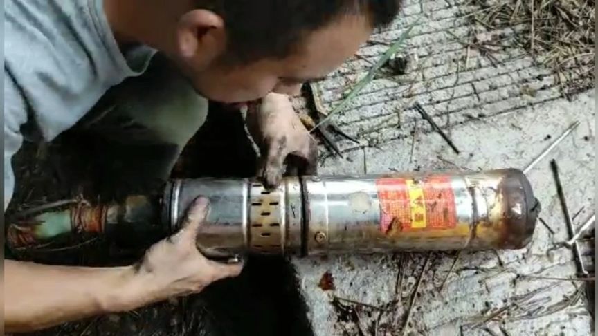 潜水泵不出水了,熊哥教你用每家每户都有的材料修复