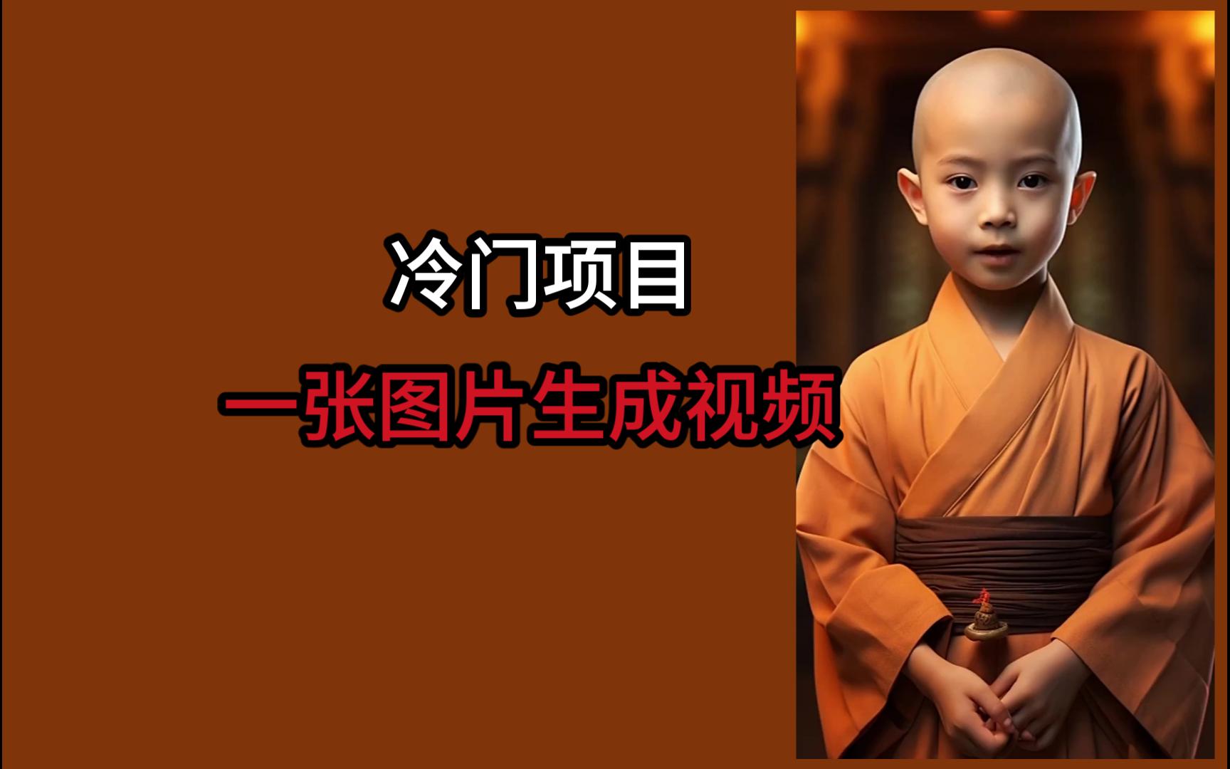 冷门项目 如何用一张图片生成视频?