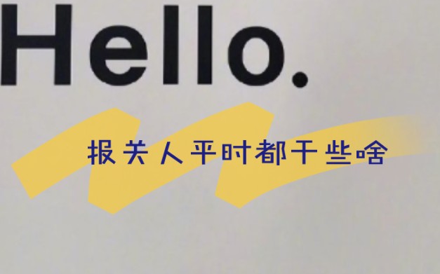 报关人平时都做些什么?也就是仓库装柜,安排拖车,审单预录申报等等...