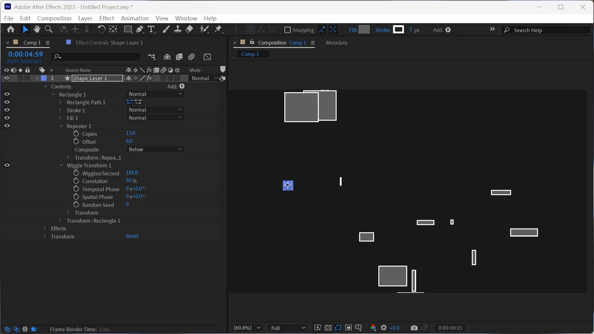 【AE教程】一种仅用形状图层快速制作粒子效果的方法