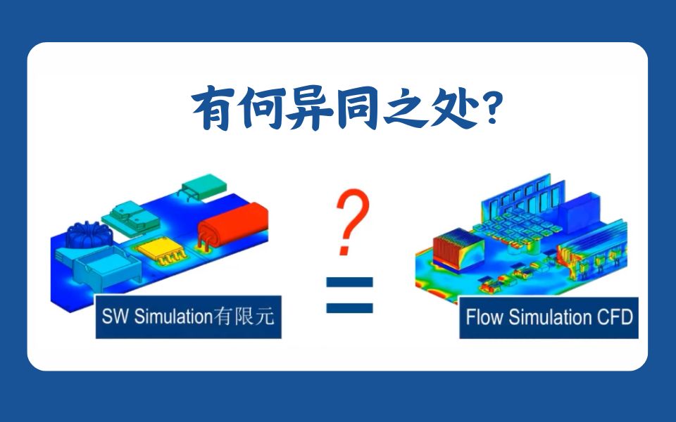 SOLIDWORKS Simulation与Flow 热仿真分析,有何异同之处?