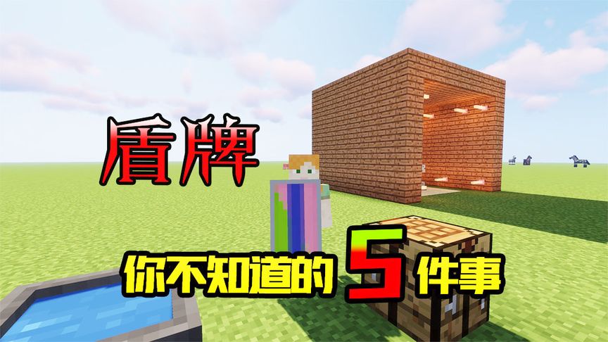 我的世界:盾牌你可能不知道的5件事:原来真的可以有1+1大于2