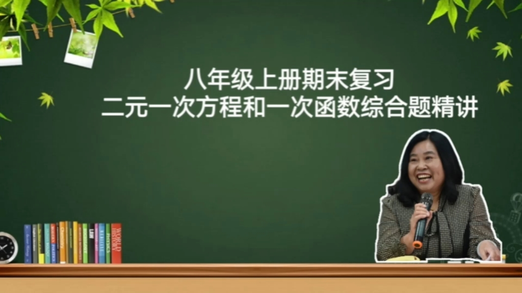八年级上册期末复习《二元一次方程和一次函数综合题精讲》