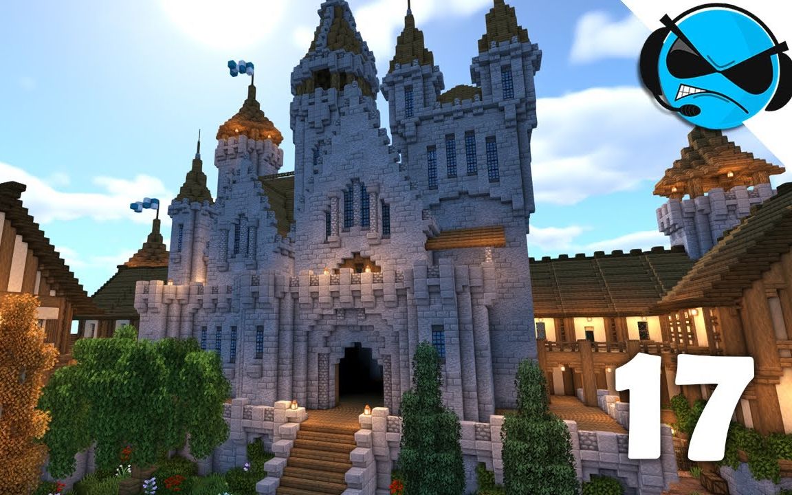 【建筑】如何造一个中世纪城堡(难!)by BlueNerd Minecraft 【17期】