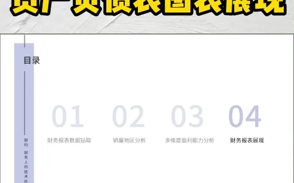 PowerBI 财务应用案例-财务报表展现