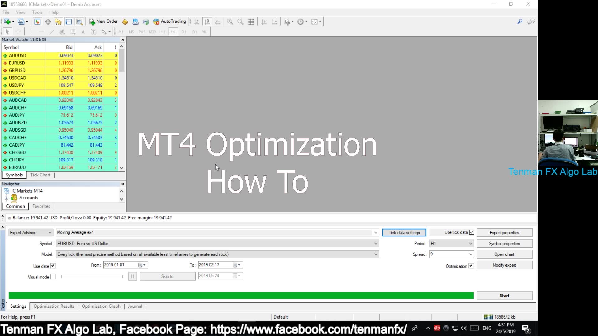 如何使用MT4 optimization 優化EA參數