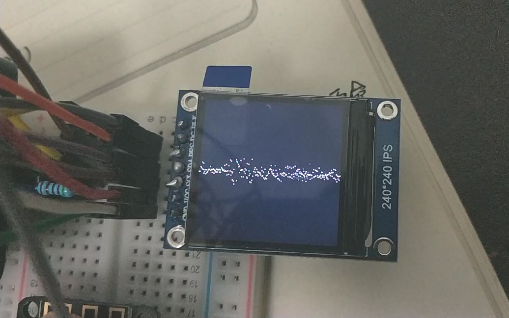 【展示】使用esp8266实时采样并在液晶屏上显示波形/时域图