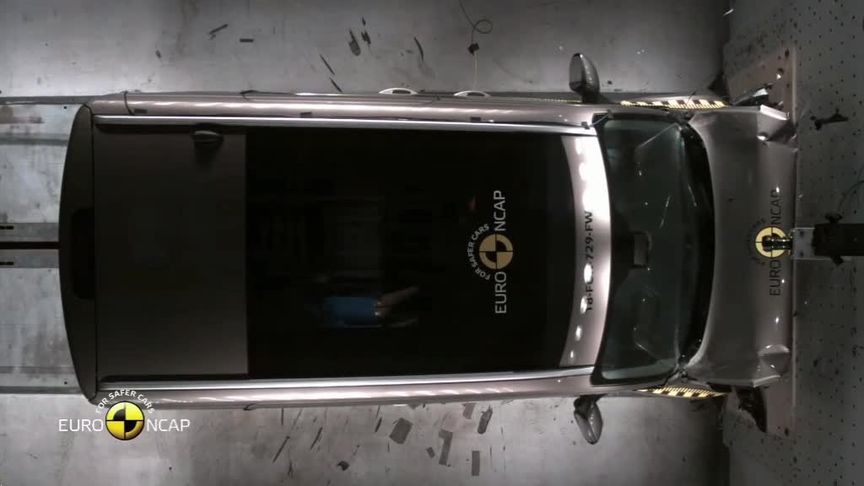 欧洲NCAP对福特途睿欧Connect的碰撞测试(2)#美国iihs碰撞测试