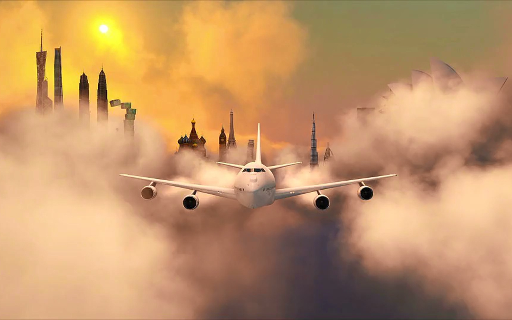 AE模板-全球著名景点旅游节目片头模板