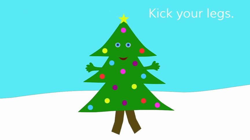 圣诞英语儿歌 The Dancing Christmas Tree Song 跳舞的圣诞树