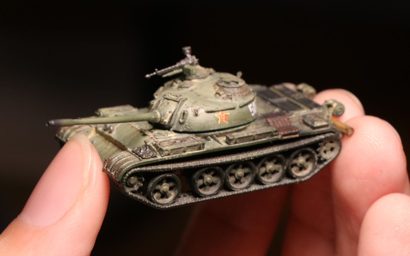 一二三四五!这真是五九式!1/144比例59式坦克模型