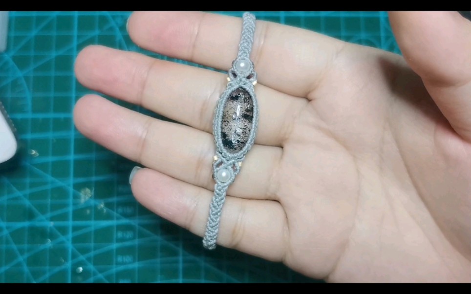 ...的蜡线手绳编织(天然水晶)—有一小部分教程—非新手向,需要一定基础