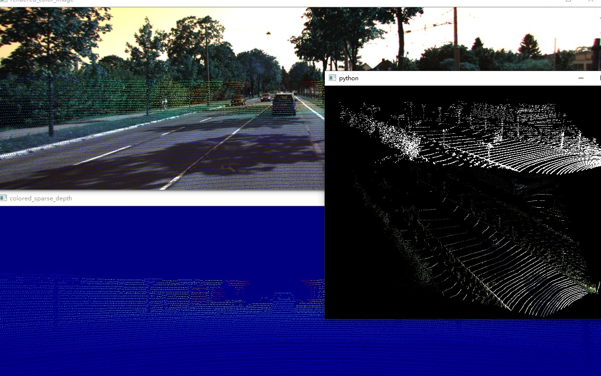 使用open3d的接口函数融合图像和点云数据