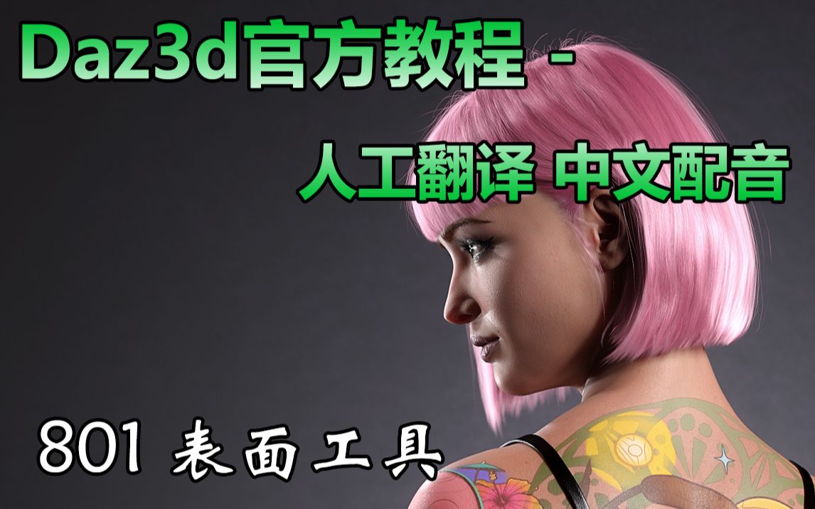 801 Daz 3D 教程 - 表面工具提供皮肤纹理和妆容 - 官方教程 人工翻译 ...