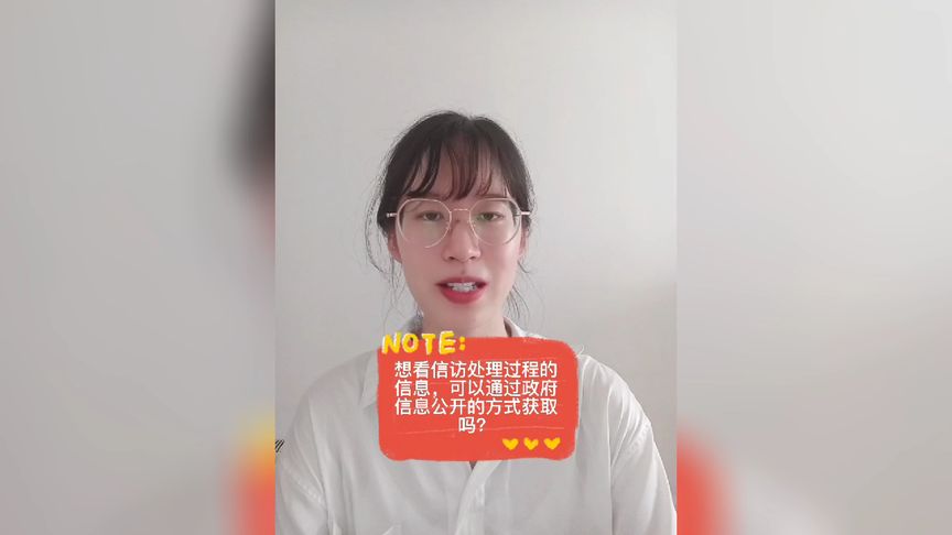 想看信访处理过程的信息,可以通过政府信息公开的方式获取吗?