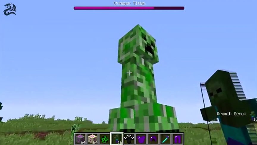 我的世界Minecraft:巨大化怪物模组
