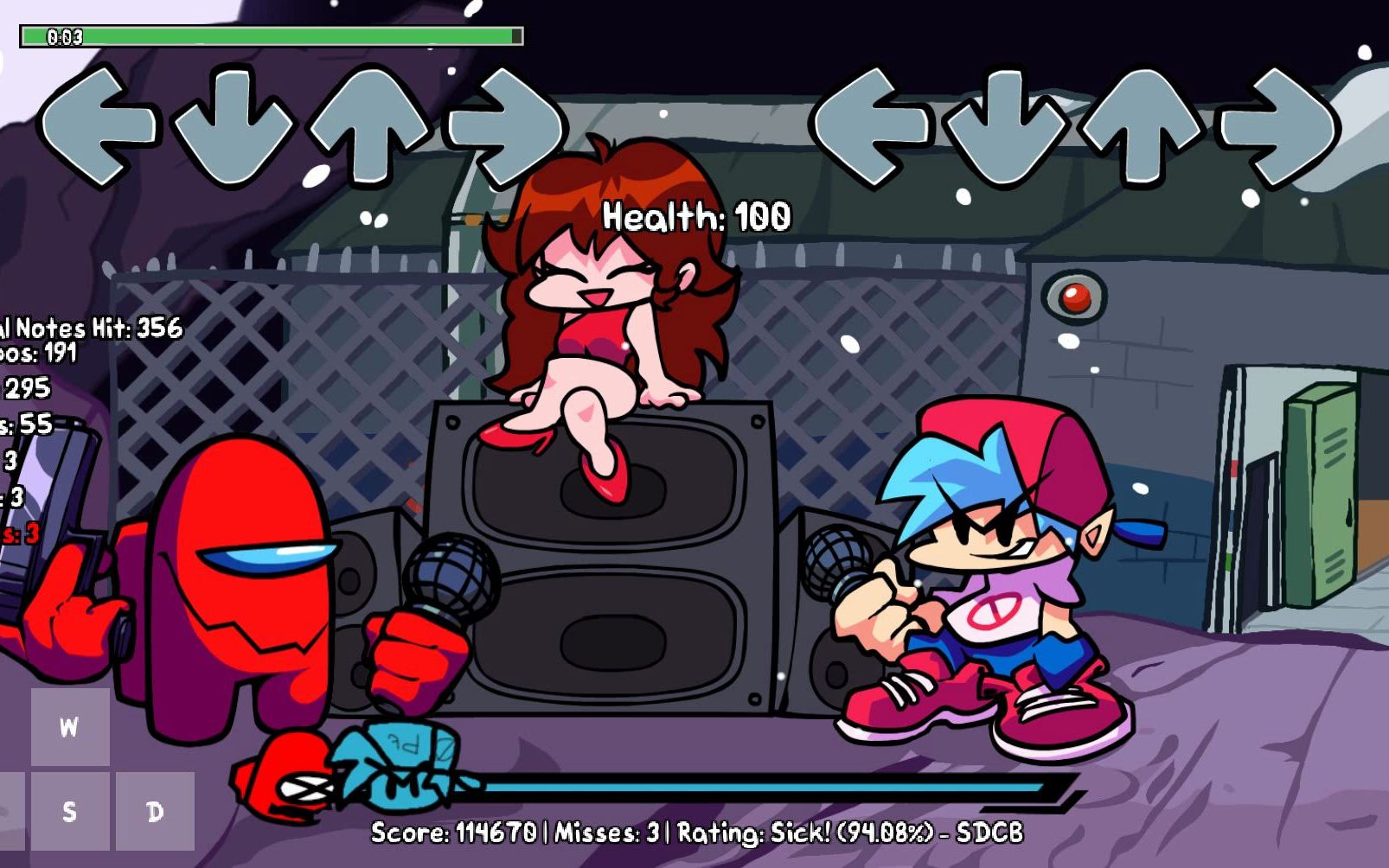 FNF 优质 同人 VS impostor V4 模组 全流程!(附链接)_音游热门视频