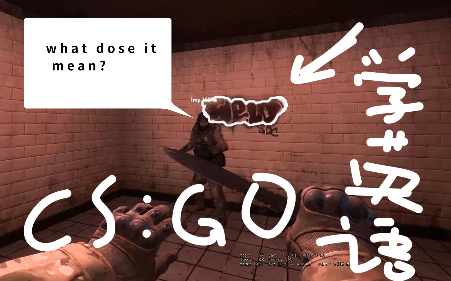 在csgo中还能学英语?