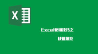 Excel快速填充