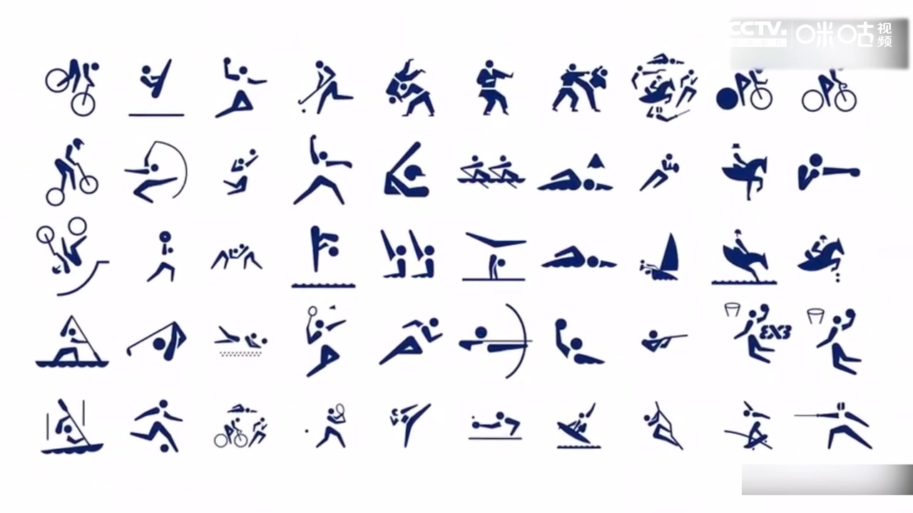 给美工加鸡腿!东京2020奥运会新设计的体育图标