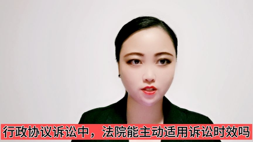 行政协议诉讼中,法院能主动适用诉讼时效吗?