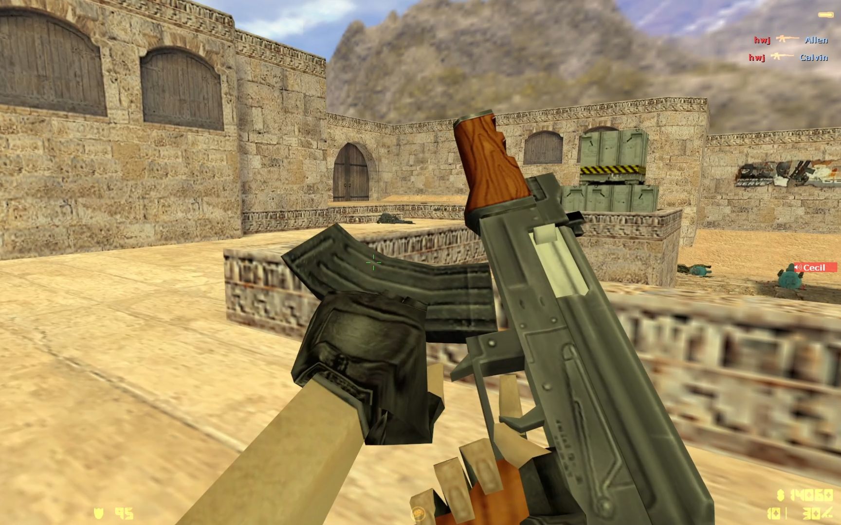 当CS里AK和M4的所有动作互相交换之后!