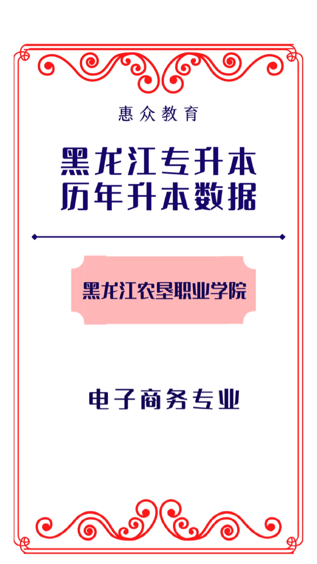 #统招专升本#黑龙江农垦职业学院,电子商务专业,2019-2021年录入最...