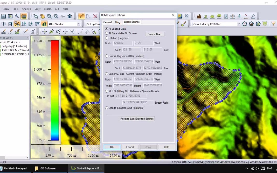 How to Create DEM file and create 3D map