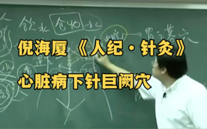 倪海厦《人纪·针灸》:心脏病下针巨阙穴