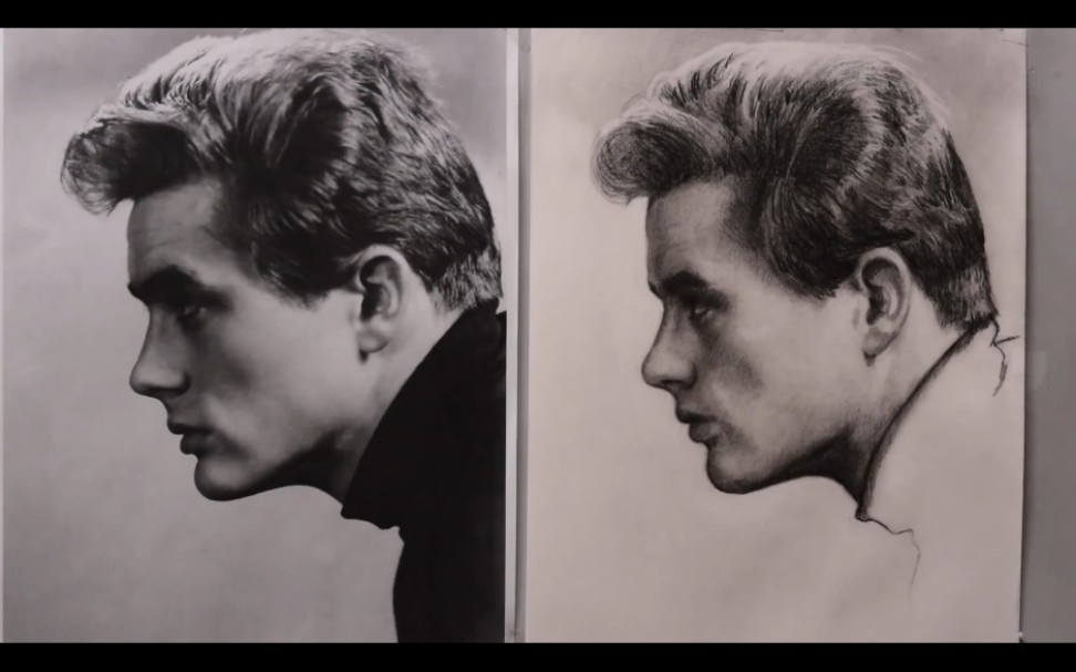 【素描】César Córdova教你用铅笔测量画面比例并用铅笔绘画逼真...