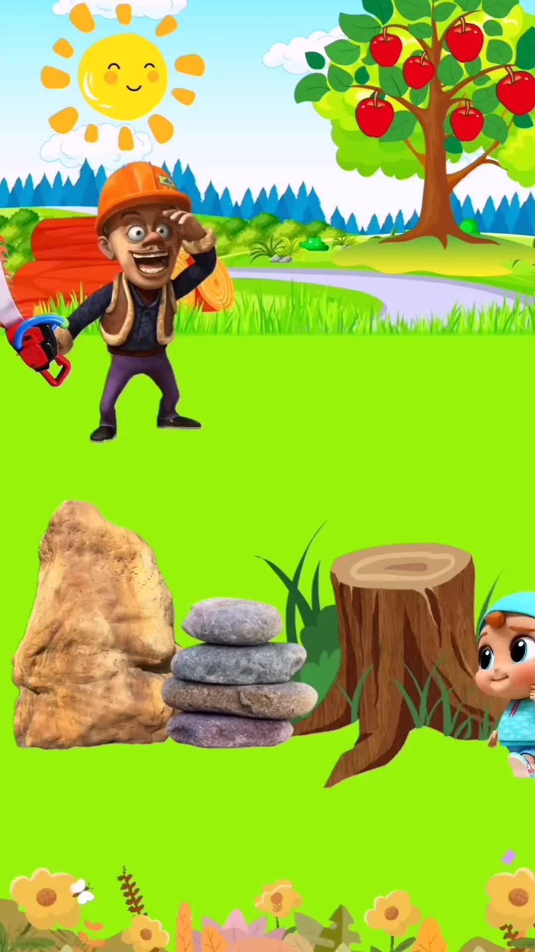 光头强砍树被抓起来了!#动画#育儿#搞笑#二次元