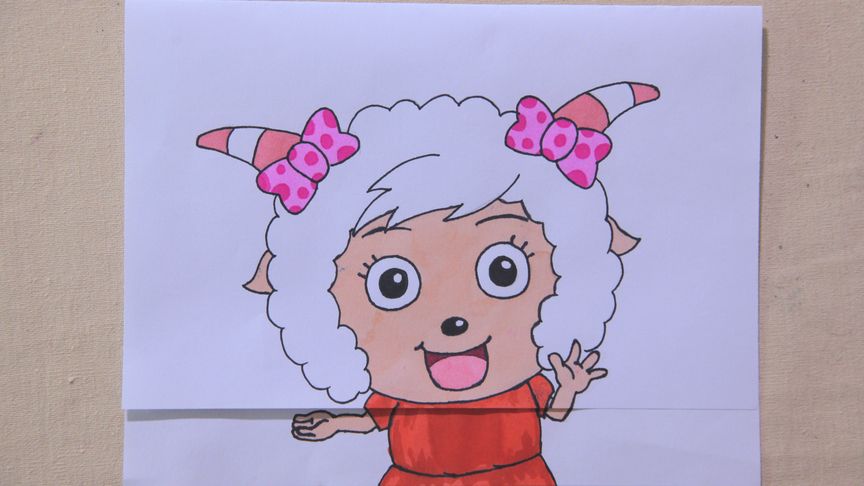 喜羊羊与灰太狼:脑洞漫画美羊羊6岁和16岁,这一对比,差距真大