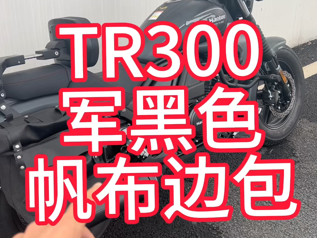 Tr300帆布边包可放全盔