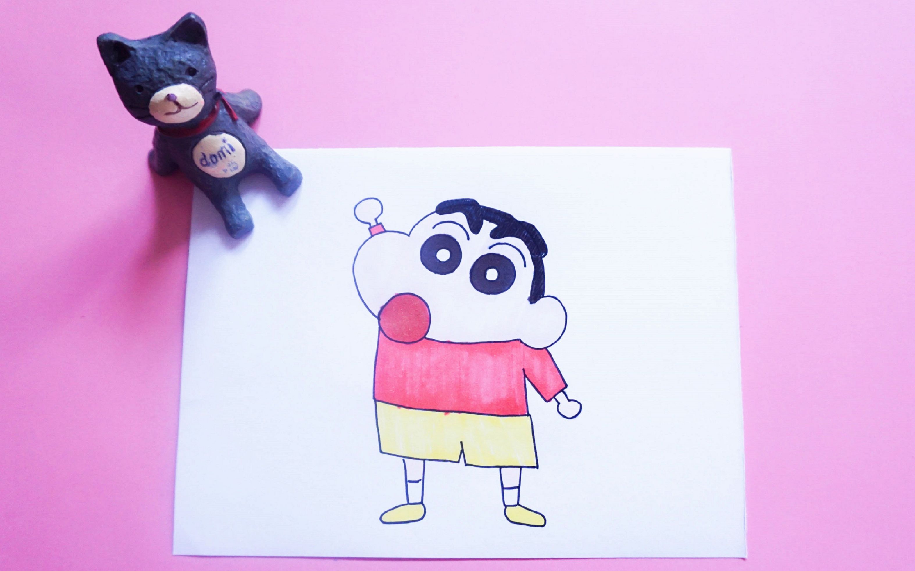 domi教你手把手画蜡笔小新,拯救任何不开心!