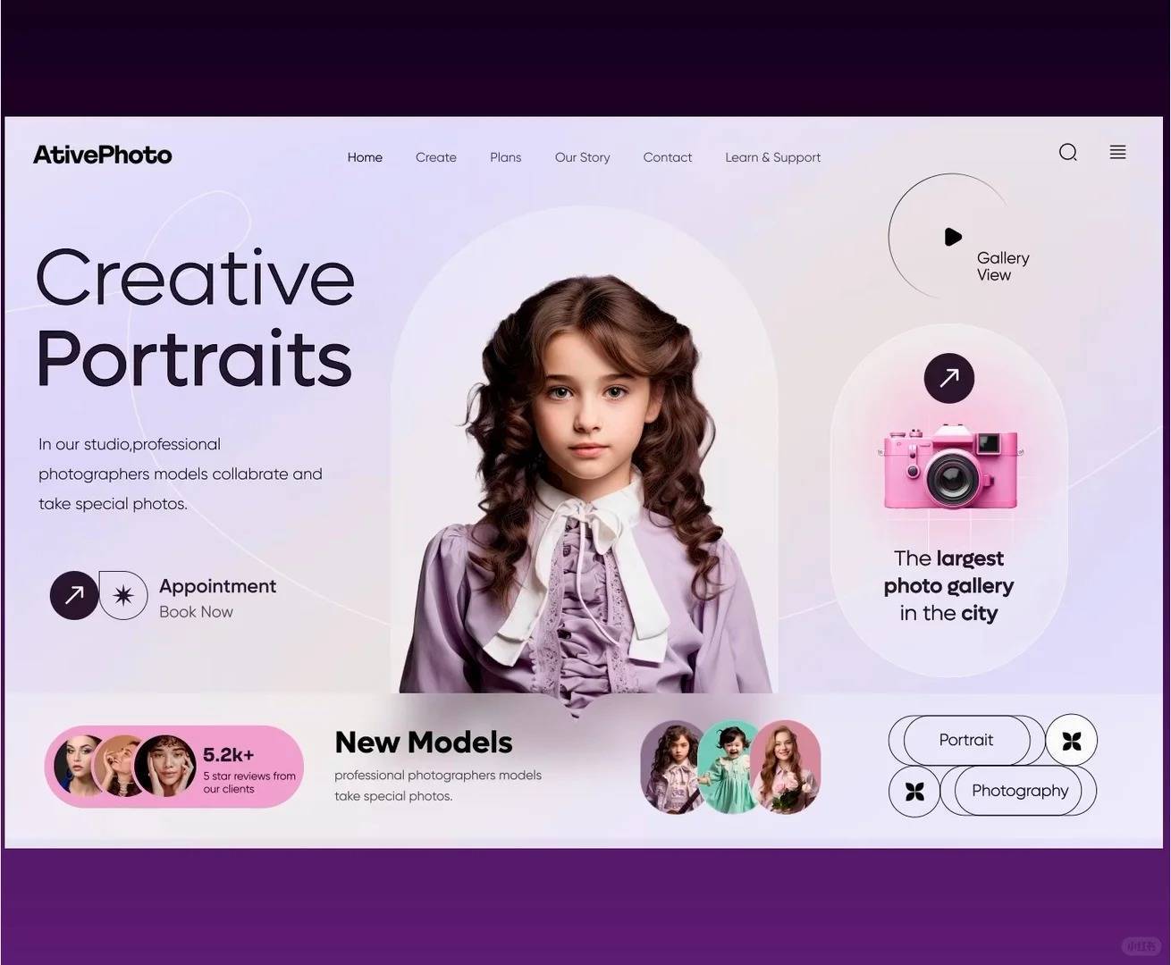 照片产生AI网页UI设计