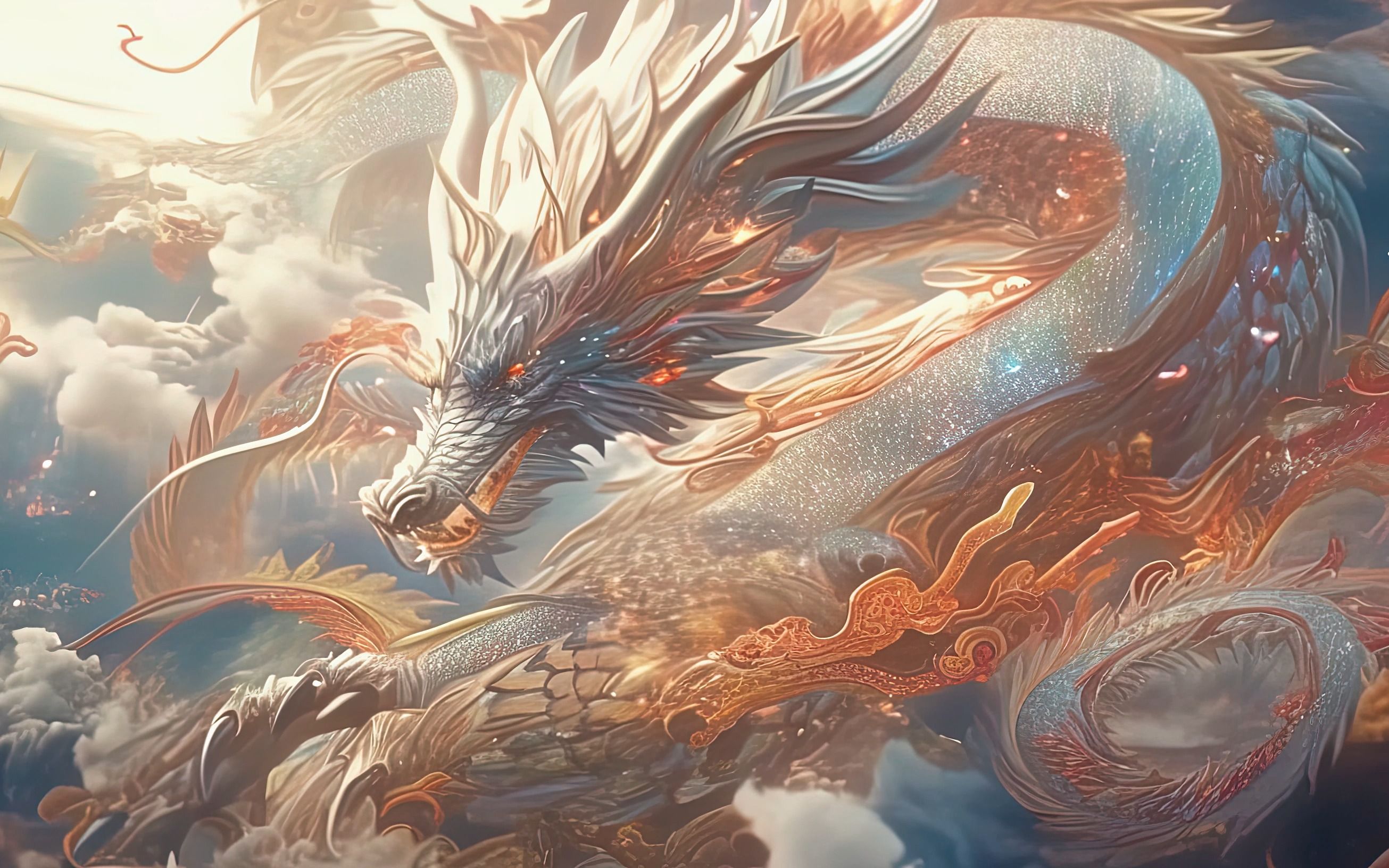 AI世界观插画261期——圣域神龙