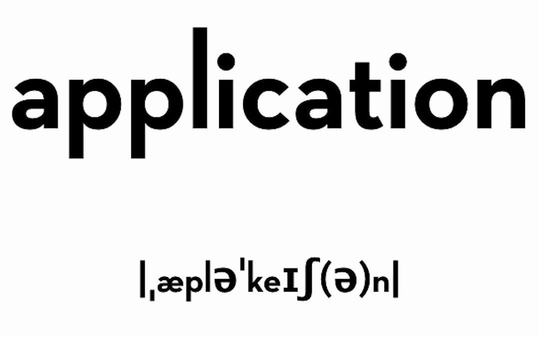 【捡单词】Application“申请;应用”(应用程序的“应用”)的前缀“...