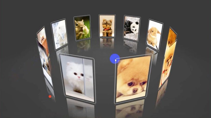 web前端 网页制作学习教程-JS开发3D相册旋转拖拽03
